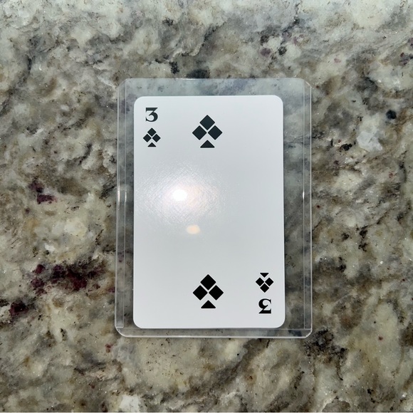 Prada | Accessories | Prada Beauty Playing Cards 3 Of Clubs Misprint ...